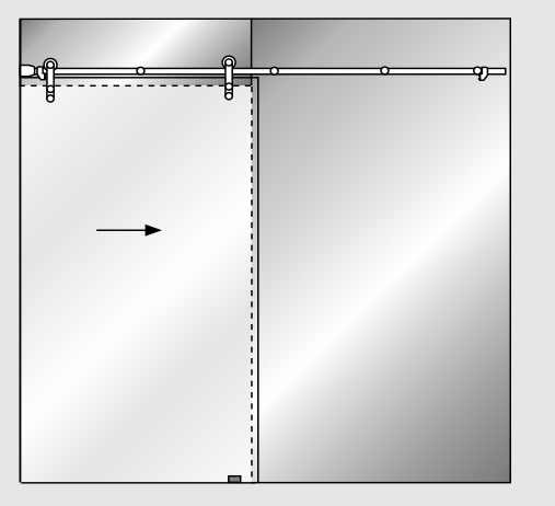 Dorma 29.918 Manet 5.1 Compact skydedørssæt - Manet - Hansen Lellinge A/S